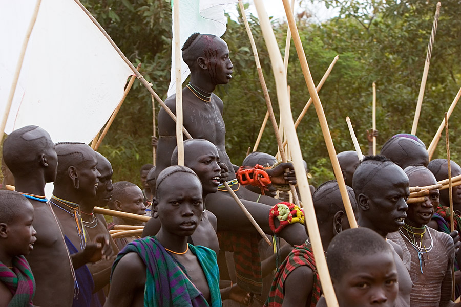 114 One of the winners of the donga stick fighting