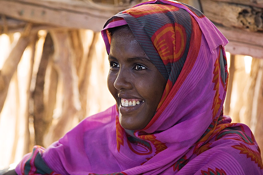 75 Young afar woman