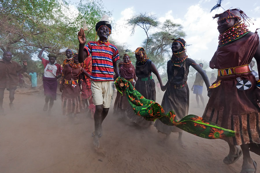 Turkana ceremonial dance Kenya