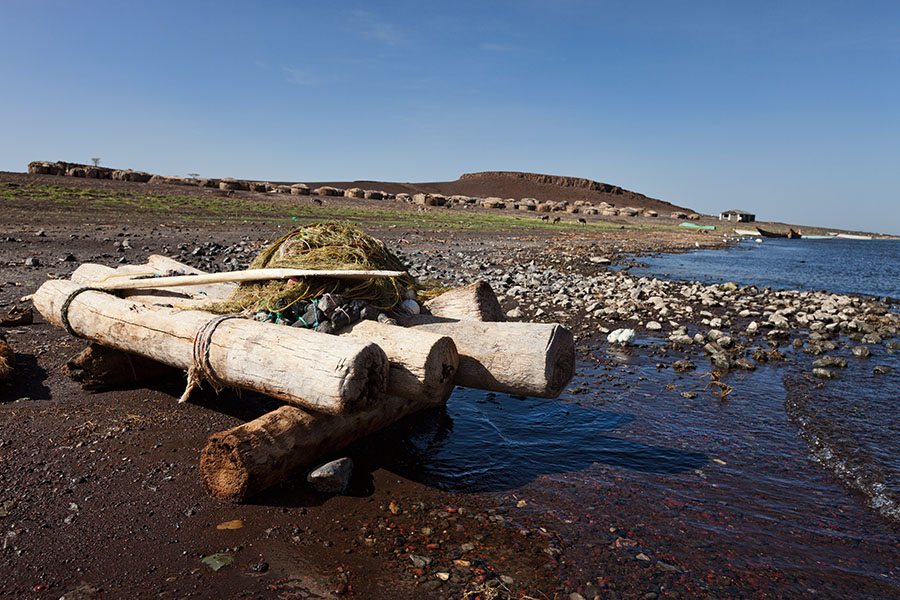 Traditional El Molo fishing boat